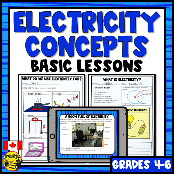 Electricity Basic Lessons and Activities | Paper and Digital – brainninjas
