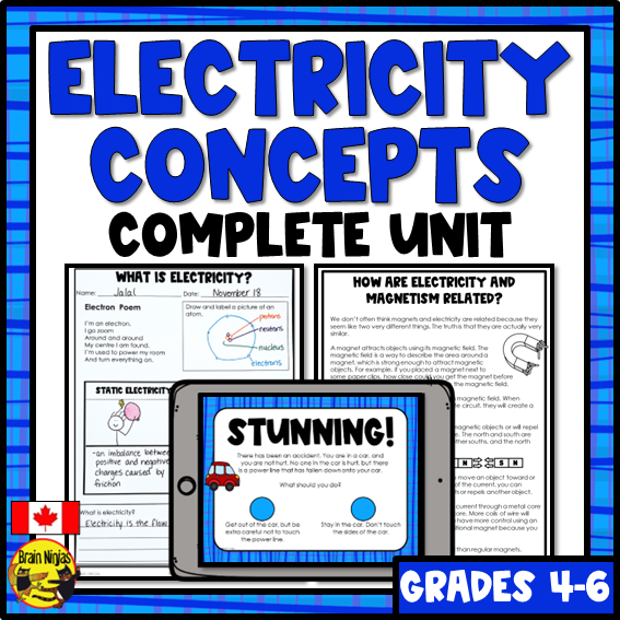 Electricity and Magnetism Unit | Bundle | Paper and Digital – brainninjas