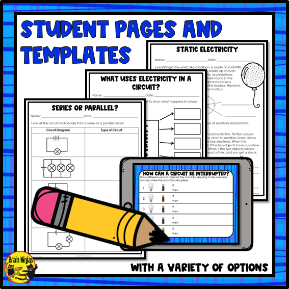 Electricity Basic Lessons and Activities | Paper and Digital – brainninjas