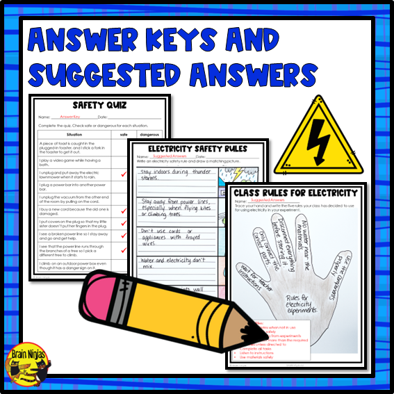 Electricity Safety Activities | Paper and Digital – brainninjas