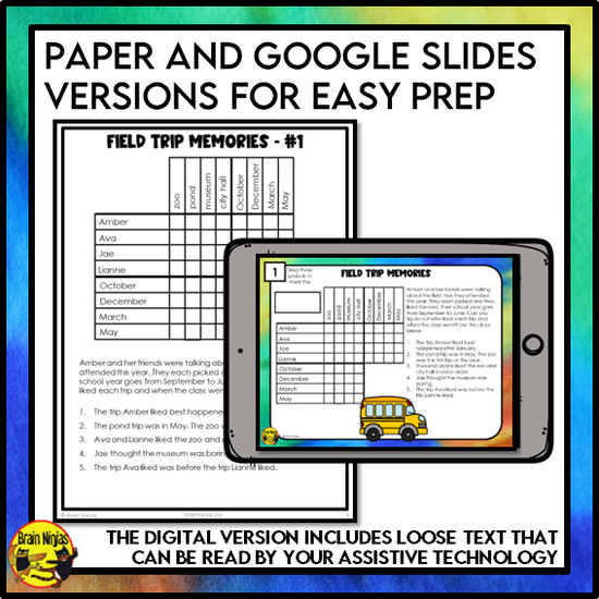 End of the Year Logic Puzzles | Paper and Digital – brainninjas