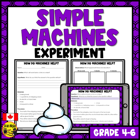 Free Simple Machines Experiment | Paper and Digital – brainninjas