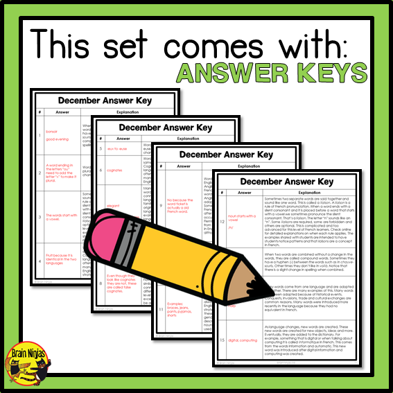 French Class Bell Ringers | décembre | Digital – brainninjas