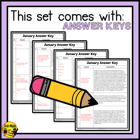 French Class Bell Ringers | janvier | Digital – brainninjas