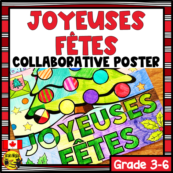 Christmas Collaborative Poster | Paper | Joyeuses Fêtes – brainninjas