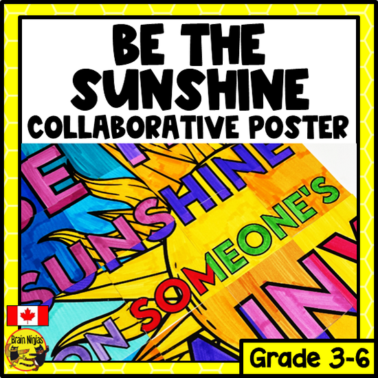 Kindness and Friendship Collaborative Poster | Be the Sunshine ...