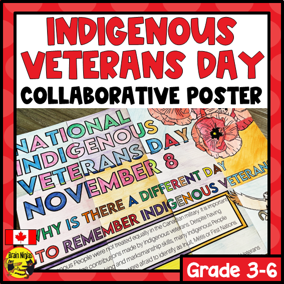 Indigenous Veterans Day Collaborative Poster | Paper – brainninjas