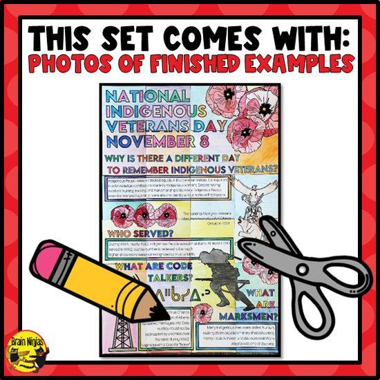 Indigenous Veterans Day Collaborative Poster | Paper – brainninjas