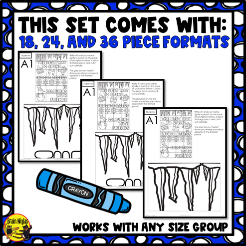 Winter Collaborative Poster | Paper | Indoor Recess | Snowy Day ...