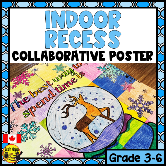 Winter Collaborative Poster | Paper | Indoor Recess | Reindeer ...