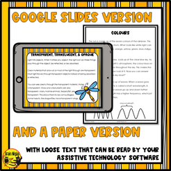 Light and Shadow Science Reading Passages | Paper and Digital – brainninjas