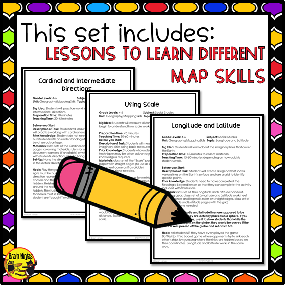 Map Skills Unit | Creative Mapping Activity | Paper – brainninjas