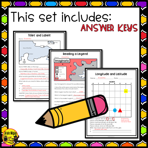 Map Skills Unit | Creative Mapping Activity | Paper – brainninjas