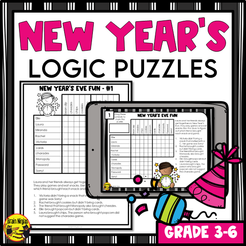 New Years Logic Puzzles | Paper and Digital – brainninjas