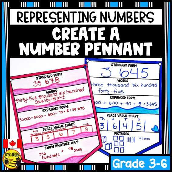Free Number Sense and Place Value Activity | Paper | Grade 3 Grade 4 G ...