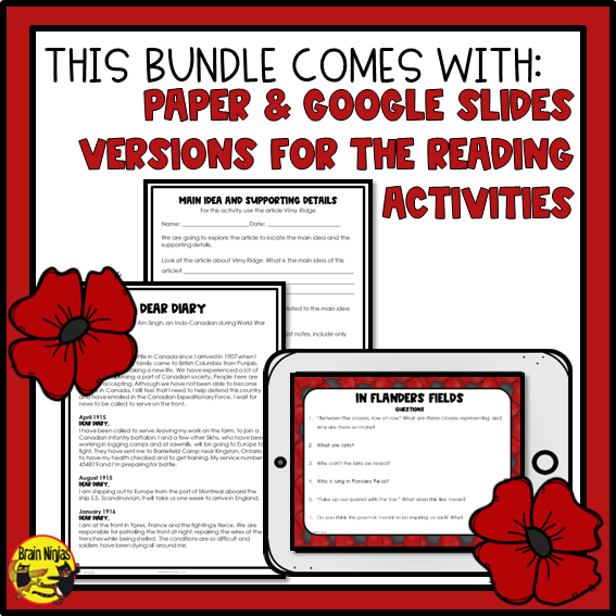 Remembrance Day Bundle | Paper and Digital – brainninjas