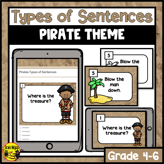 Types of Sentences | Pirate | Paper and Digital – brainninjas