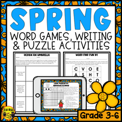 Spring Activities | Word Games | Puzzles | Writing Prompts | Paper and ...