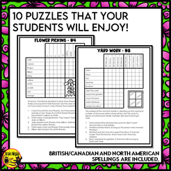 Spring Logic Puzzles | Paper and Digital – brainninjas