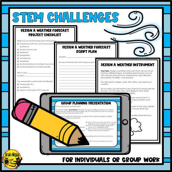 Weather Unit | Bundle | Paper and Digital – brainninjas