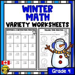 Winter Math Worksheets | Numbers to 10 000 | Paper – brainninjas