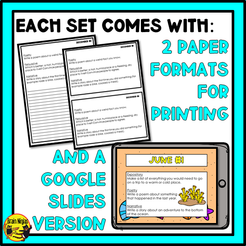 Daily Writing Prompts Monthly Bundle | Paper and Digital – brainninjas