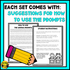 Daily Writing Prompts Monthly Bundle | Paper and Digital – brainninjas